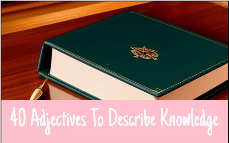 40 Adjectives To Describe Knowledge - Vivid Writing Tips
