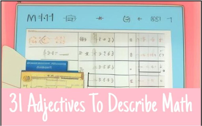 31 Adjectives To Describe Math - Vivid Writing Tips